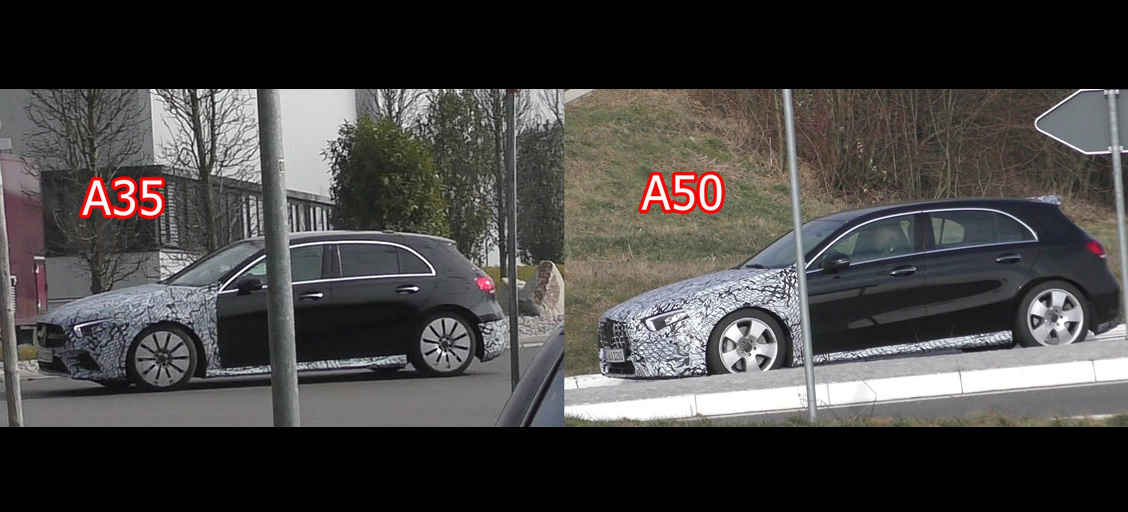 Mercedes-AMG Erlkönig: A35 und A50: AMG A-Klassen-Spy Shot-Video - News ...