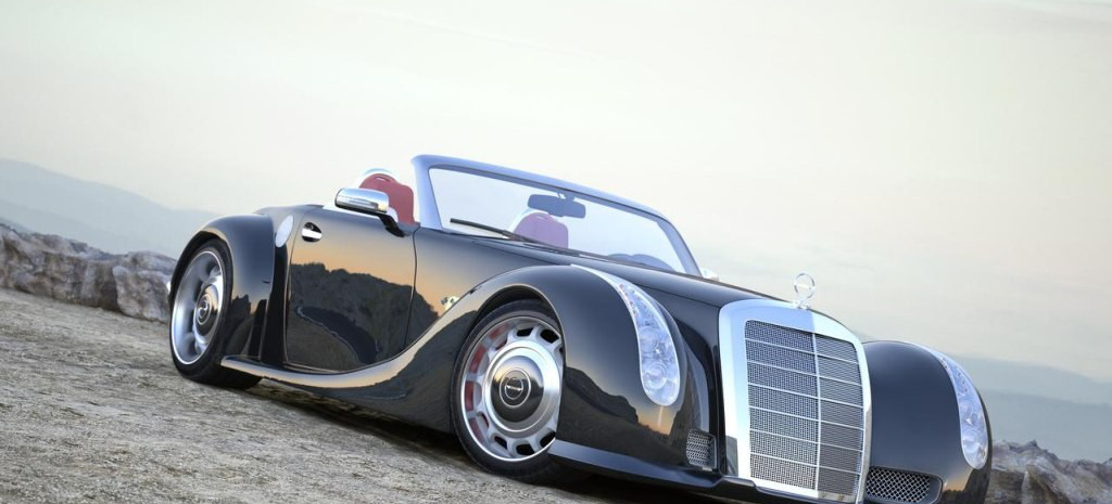 Retro-Chic von Gullwing America: GWA 300 SLC auf Basis eines Mercedes ...