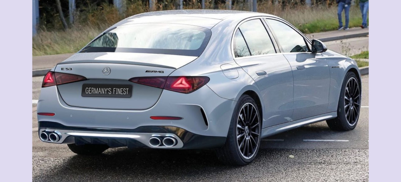 Ausblick: Mercedes-AMG E53 W214: Kehrseite: Kann der Rücken des neuen ...