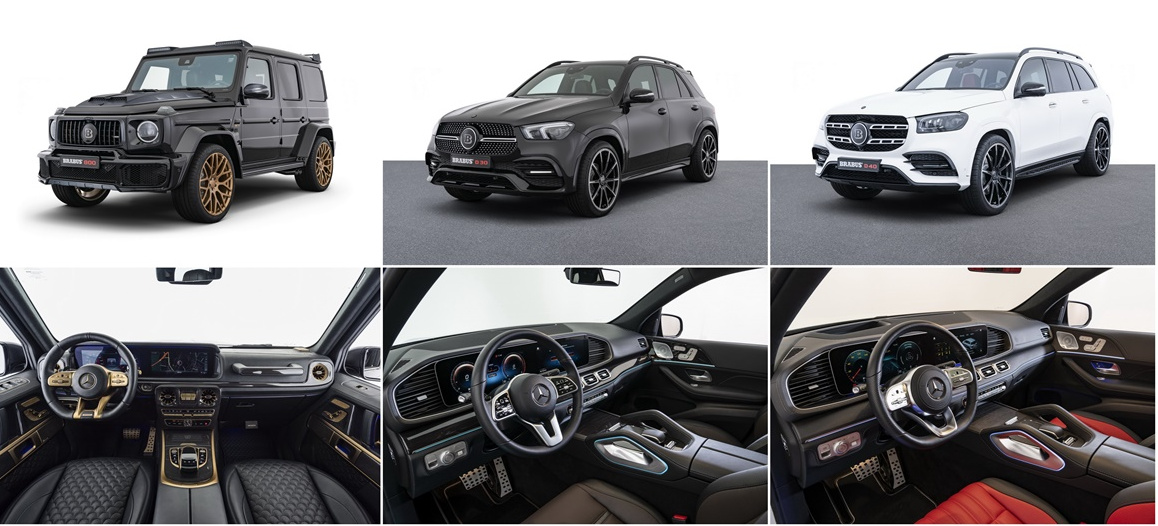 BRABUS Dreifach-Debüt: Tolles Trio: BRABUS 800 BLACK & GOLD EDITION ...