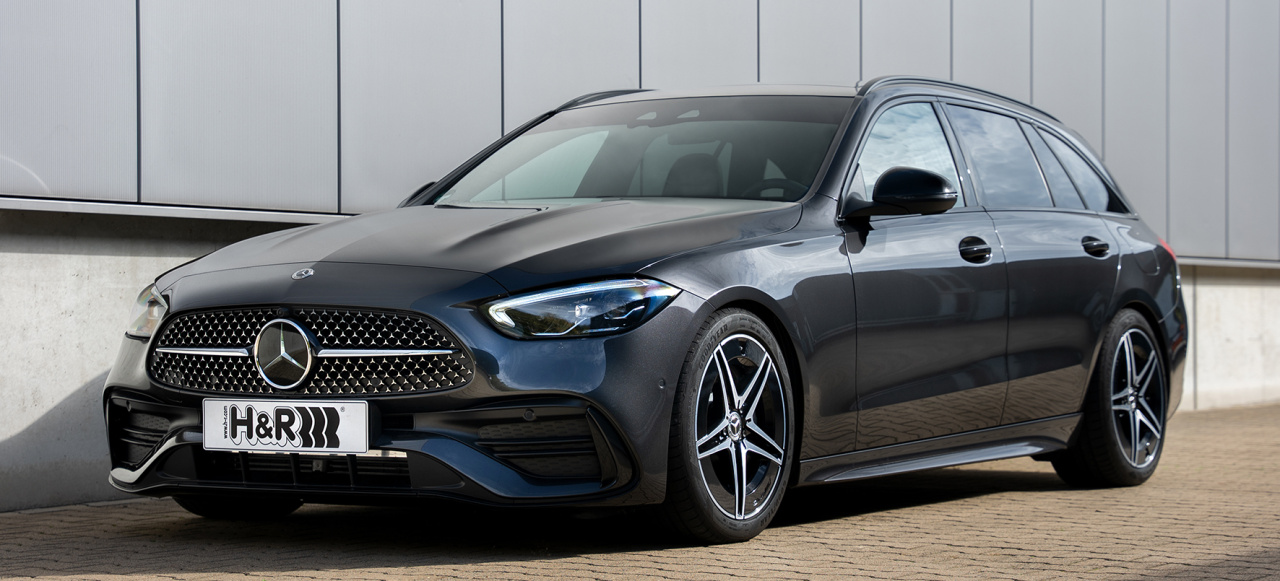 First Choice: C-Klasse mit Hybrid: H&R Sportfedern für das Mercedes-Benz C300 de T-Modell (S206 ...