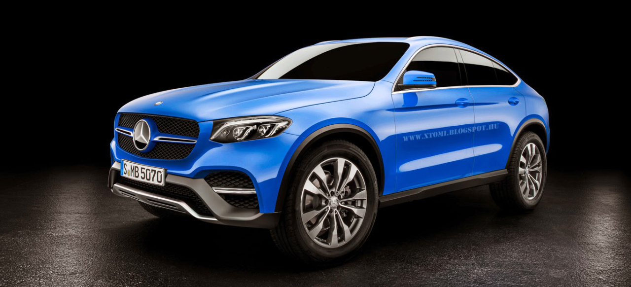 Vorschau: Mercedes-Benz GLC Coupé: Computergrafik vom Serien-Look des ...