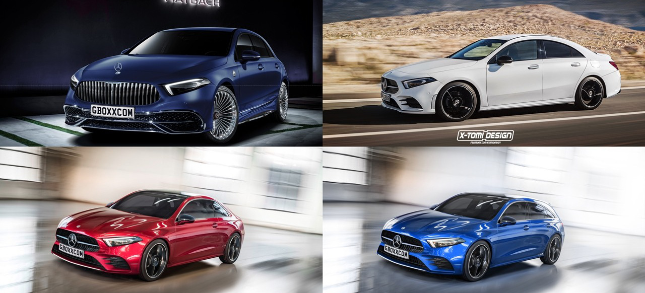 Mercedes A-Klasse-Modelle von morgen: Neue Renderings: Neue Mercedes-A ...