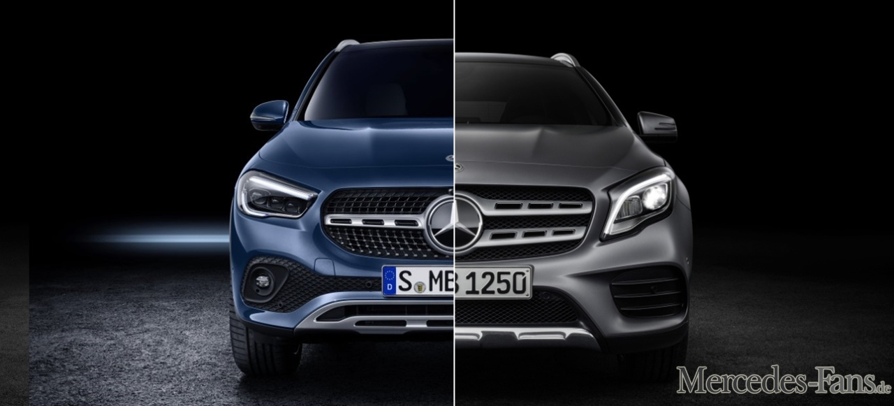 Mercedes-Benz GLA - Kopf an Kopf: x156 vs. H247: Gesichtsvergleich: Mercedes GLA - wie sehr hast ...
