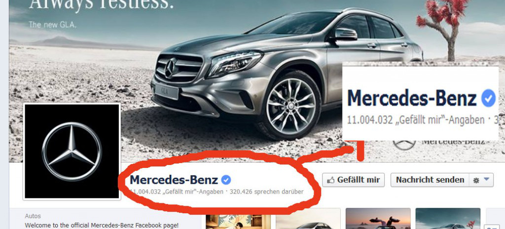 Mercedes-Benz: Elf Millionen Facebook Fans: Kunstwerk als Dankeschön ...