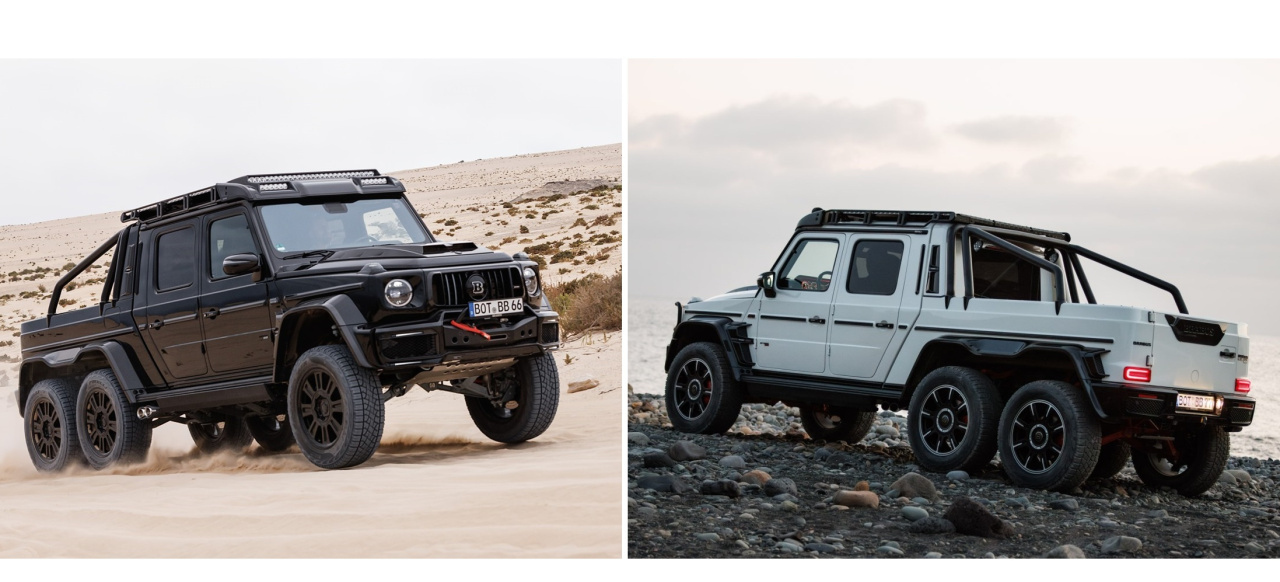 BRABUS-G63-Umbauten zu Preisen ab 1,3 Millionen €: BRABUS präsentiert zwei 6x6-Monster mit 800 ...