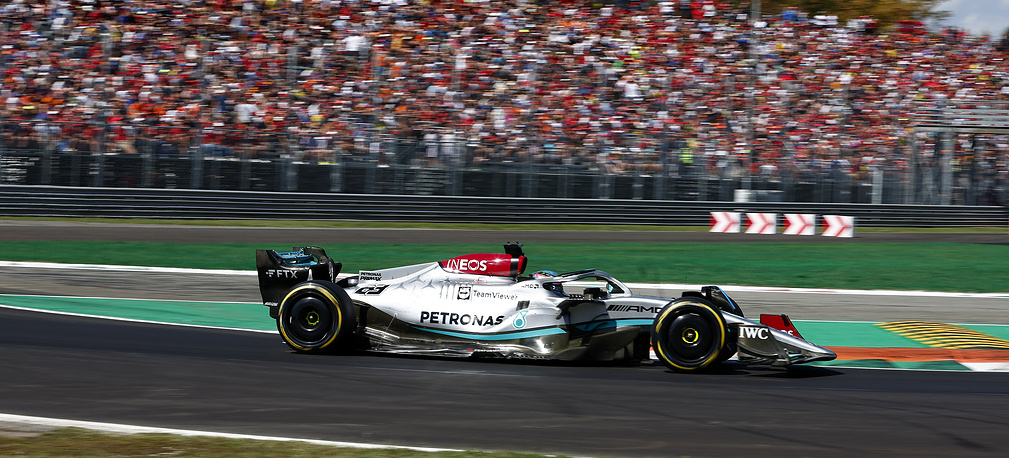 Formel 1 in Monza: Russel wieder auf dem Podium, Hamilton von P19 auf P5! - Motorsport ...