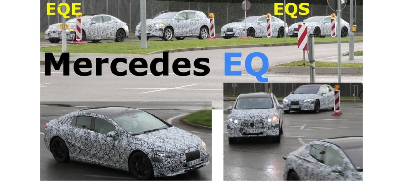 Mercedes EQ Erlkönige erwischt: Spy Shot Video: EQE, EQS und EQS SUV gefilmt - News - Mercedes ...