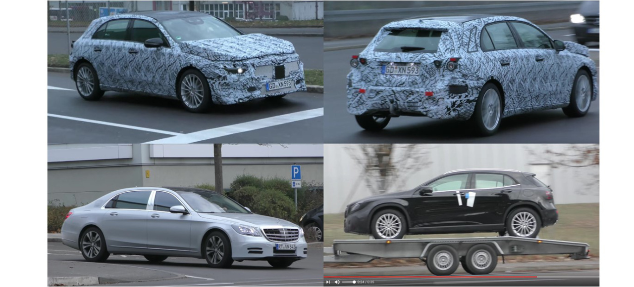 Mercedes Erlkönig-Videos: Spy-Shot-Video-Trio: Mercedes-Maybach, A ...