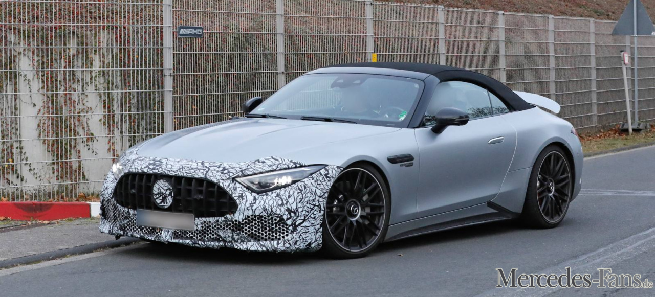 Mercedes-AMG Erlkönig-Premiere: Erste Bilder vom AMG SL Facelift (R232 ...