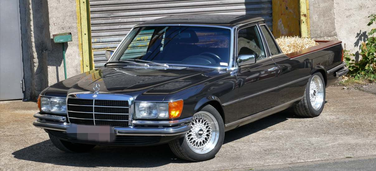 Mercedes 450 SEL W116 Pick-Up-Umbau: Der 76er Boss-Benz ist teilweise ...