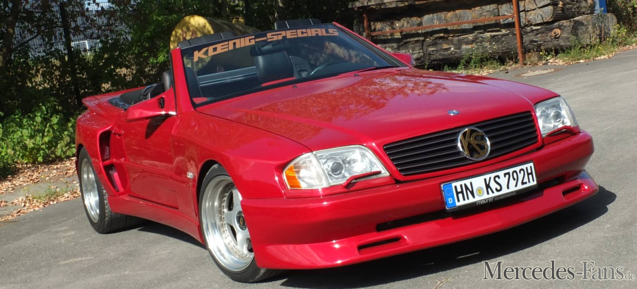 Breit ist allright: 92er Mercedes 500 SL Koenig Specials: Ein dickes ...