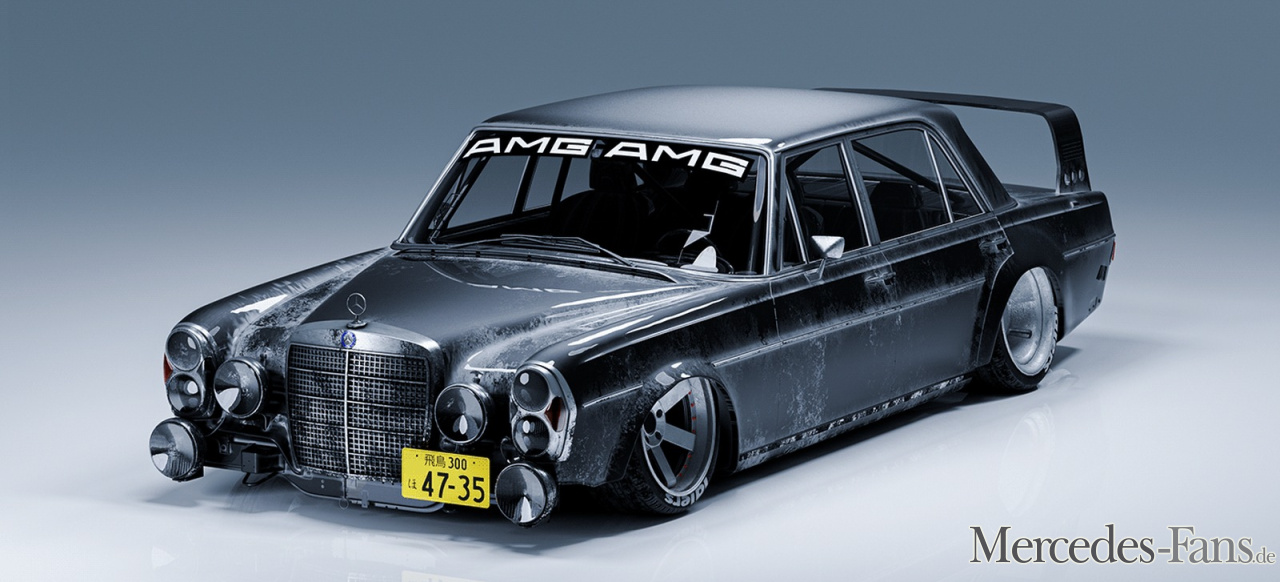 Virtuelles Tuning: Mercedes 300 SEL Umbau - zu extrem, um real zu sein ...