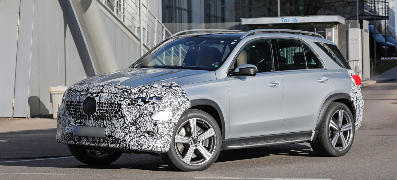 Mercedes Erlkönig erwischt: Spy shot: Mercedes-Benz GLE Facelift II ...