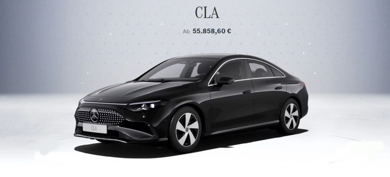 Der neue Mercedes CLA EQ ist ab sofort bestellbar: Einstiegspreis: Ab 55.858 € ist der Mercedes ...