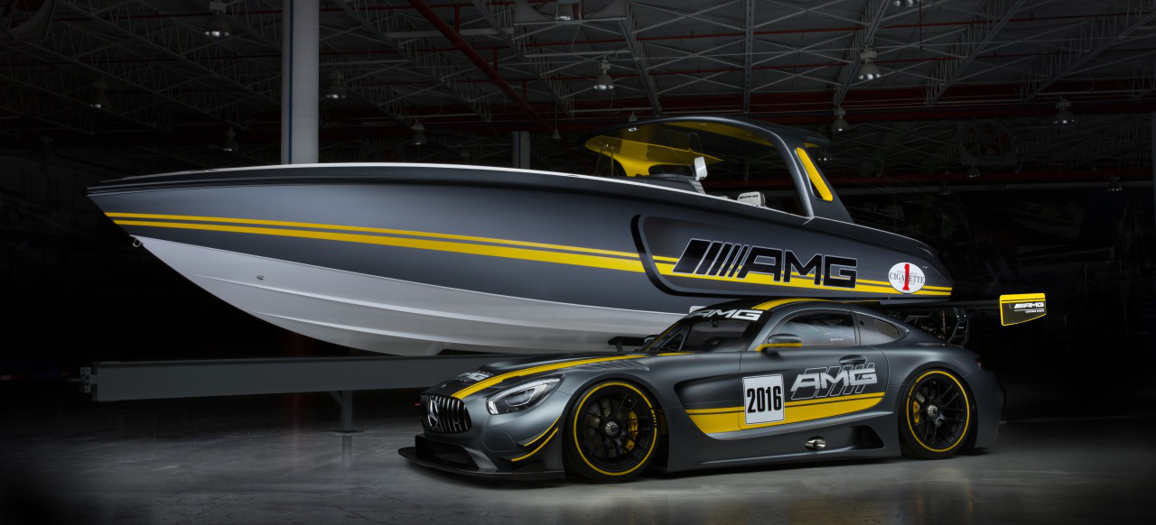 Neues Speedboot im Mercedes-AMG GT3 Style: Mercedes-AMG GT3 Ahoi ...