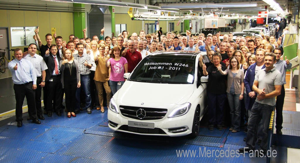 Es geht los: Mercedes-Benz Werk Rastatt startet Produktion der neuen B ...