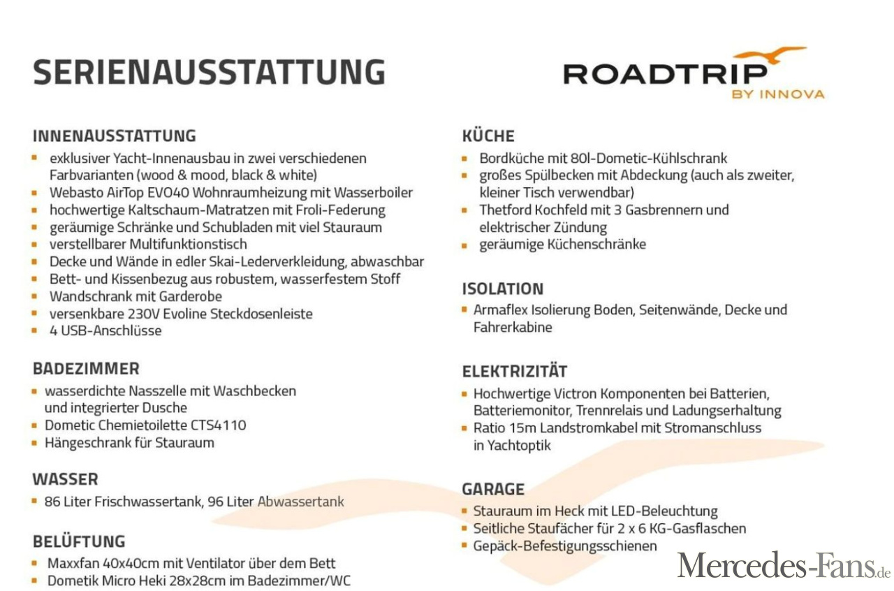 Wie eine Yacht auf Rädern:: Mercedes-Sprinter Innova Roadtrip 595L ...