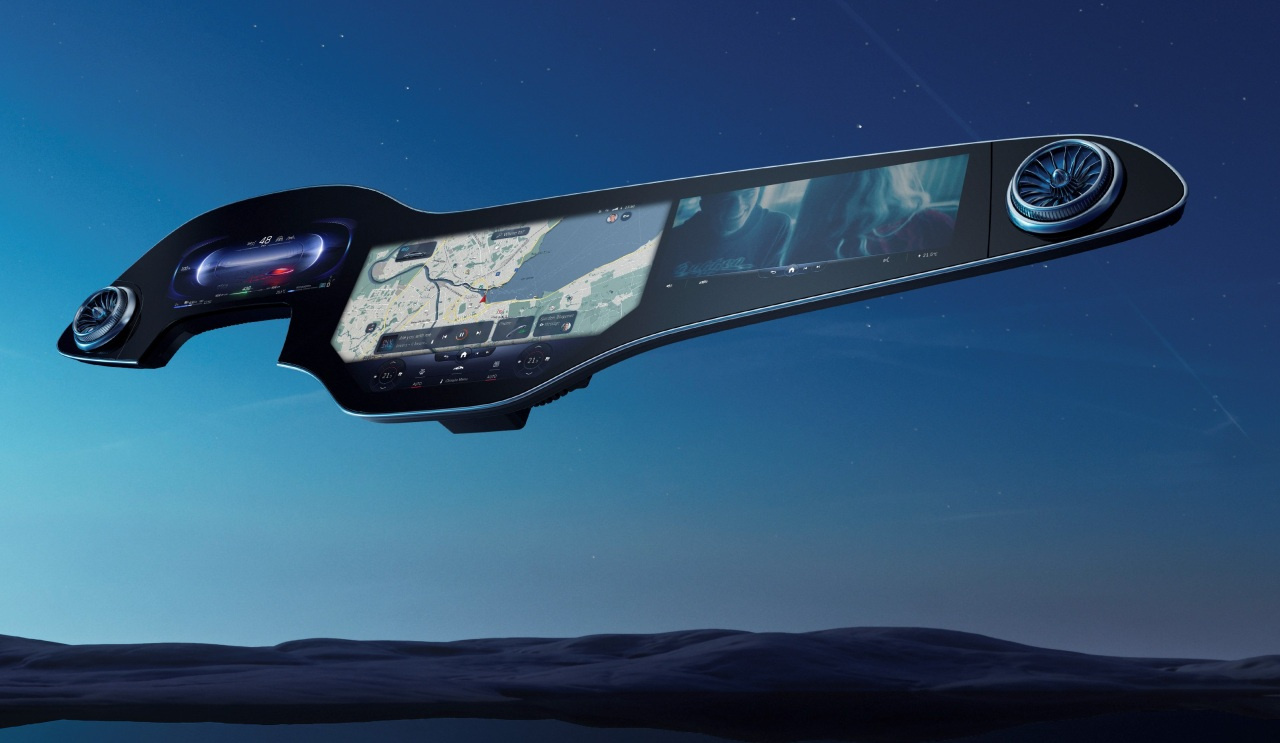 Große Weltpremiere: MBUX Hyperscreen ist ein Monster-Display: Big ist ...