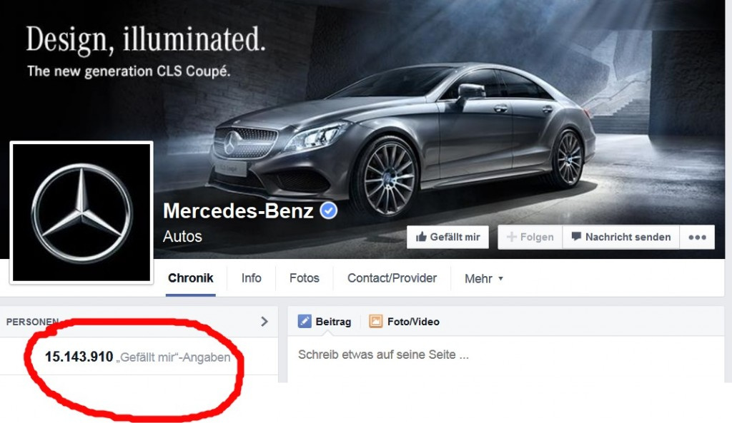Sympathieträger Mercedes-Benz: 15 Millionen Likes auf Facebook : Die ...