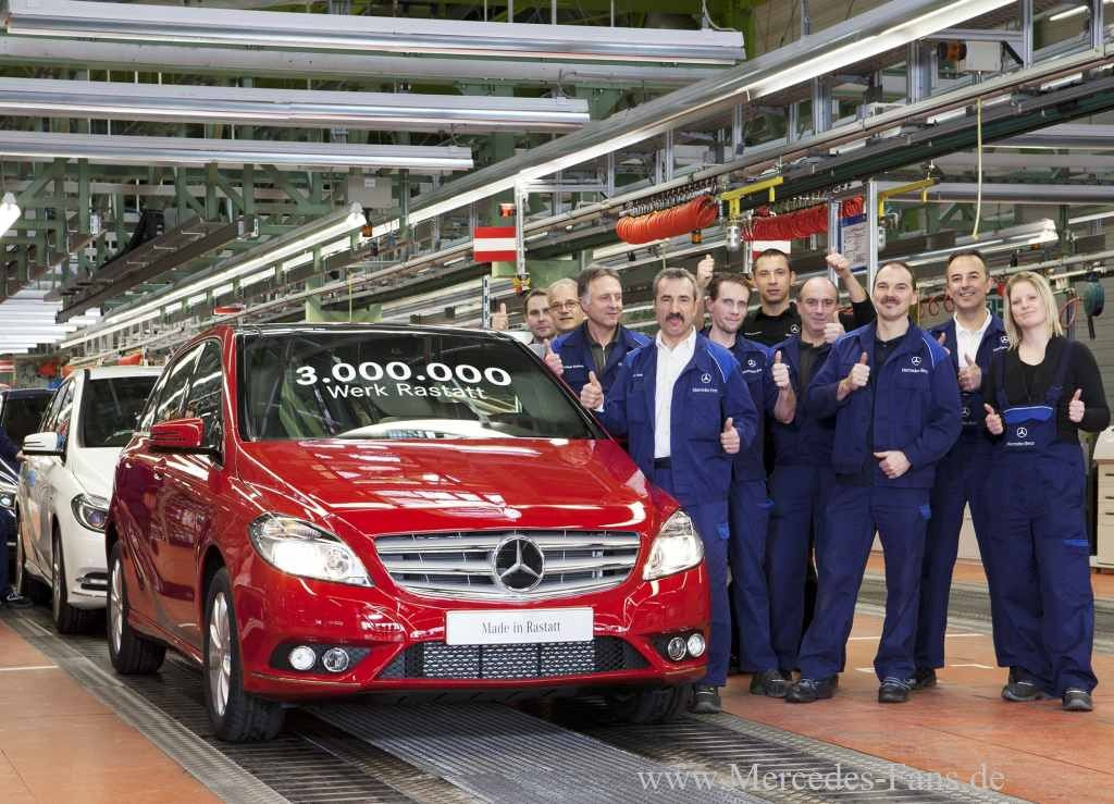 Produktionsjubiläum: MB-Werk Rastatt fertigt 3-millionstes Fahrzeug ...