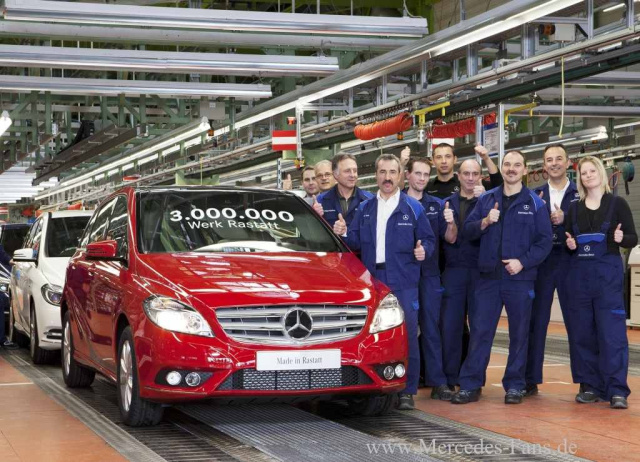 Produktionsjubiläum: MB-Werk Rastatt fertigt 3-millionstes Fahrzeug ...