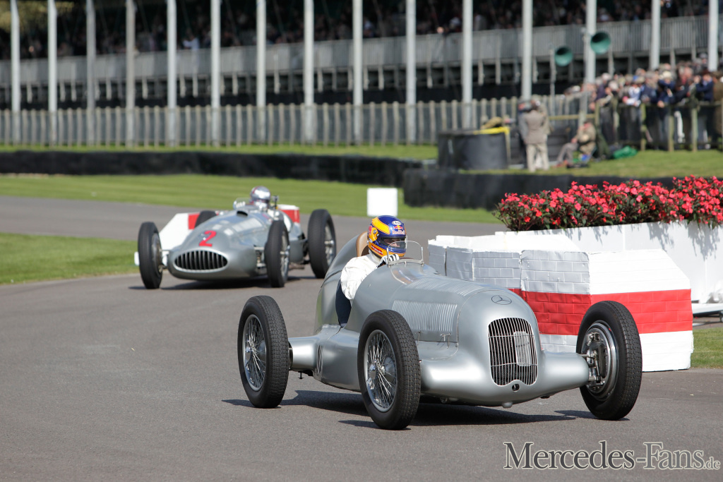 Die Mercedes-Rennfahrzeuge beim Festival of Speed : Sternen-Renner aus ...
