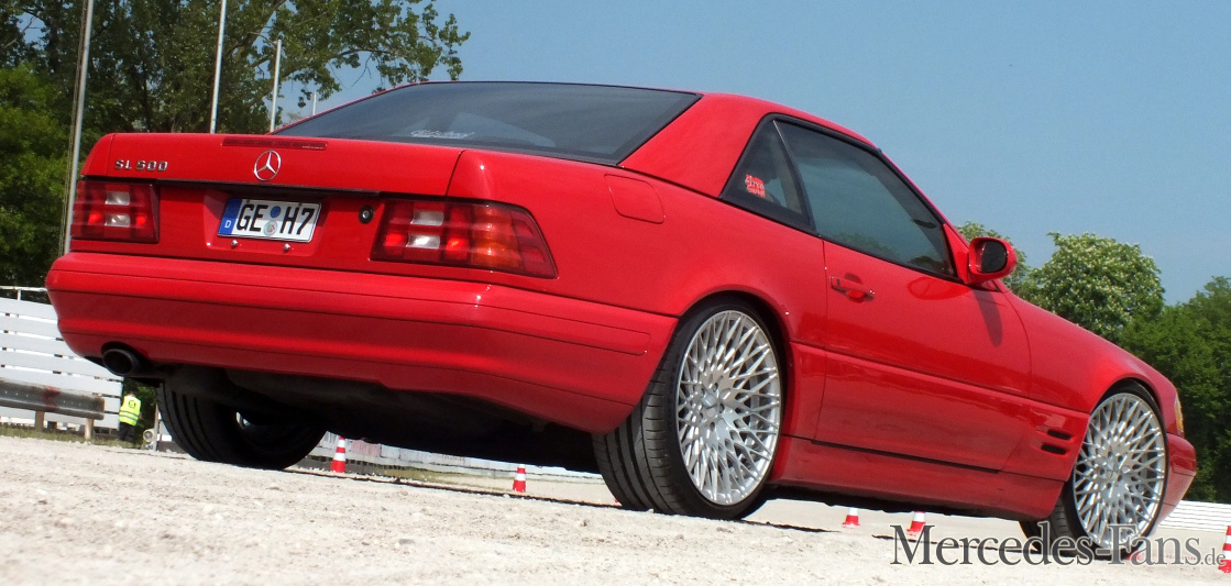 Old School forever: Mercedes SL500 (R129): 99er Roadster in rot und ...