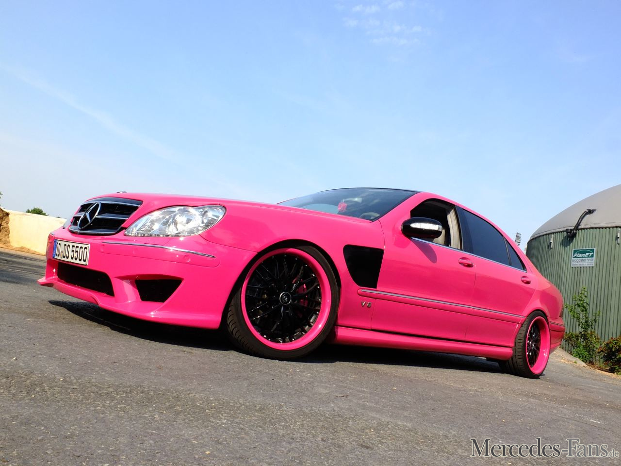 Kernig in Pink: Mercedes-Benz S55 AMG W220: Pink Lady: Der S55 AMG hat ...