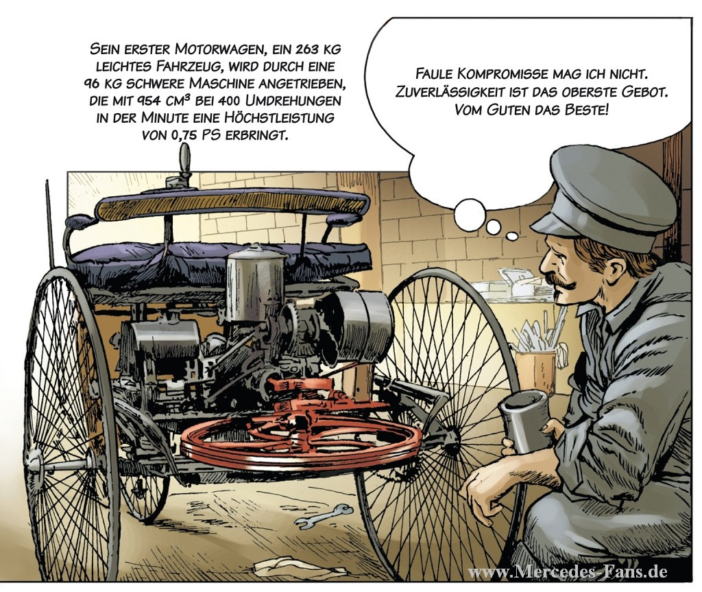 Der erste Comic von Mercedes-Benz: Carl Benz Ein Leben für das ...
