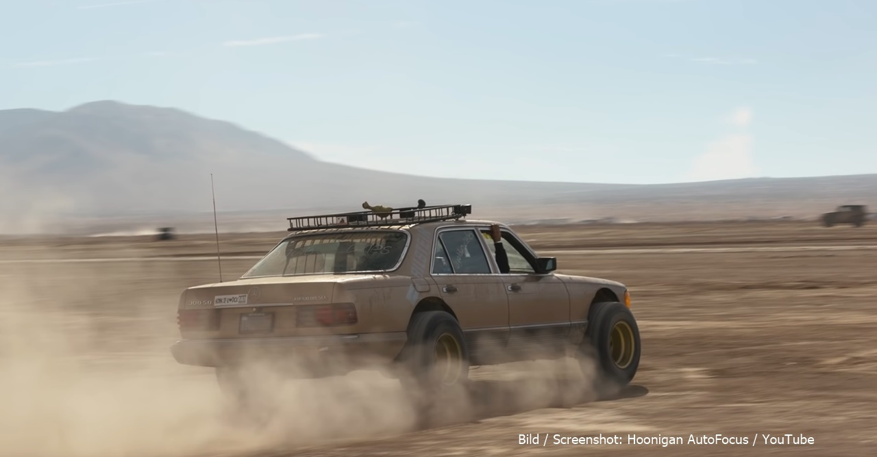 1982er Mercedes 300 SD im Mad-Max-Style: Rallye Fahren auf die ganz ...