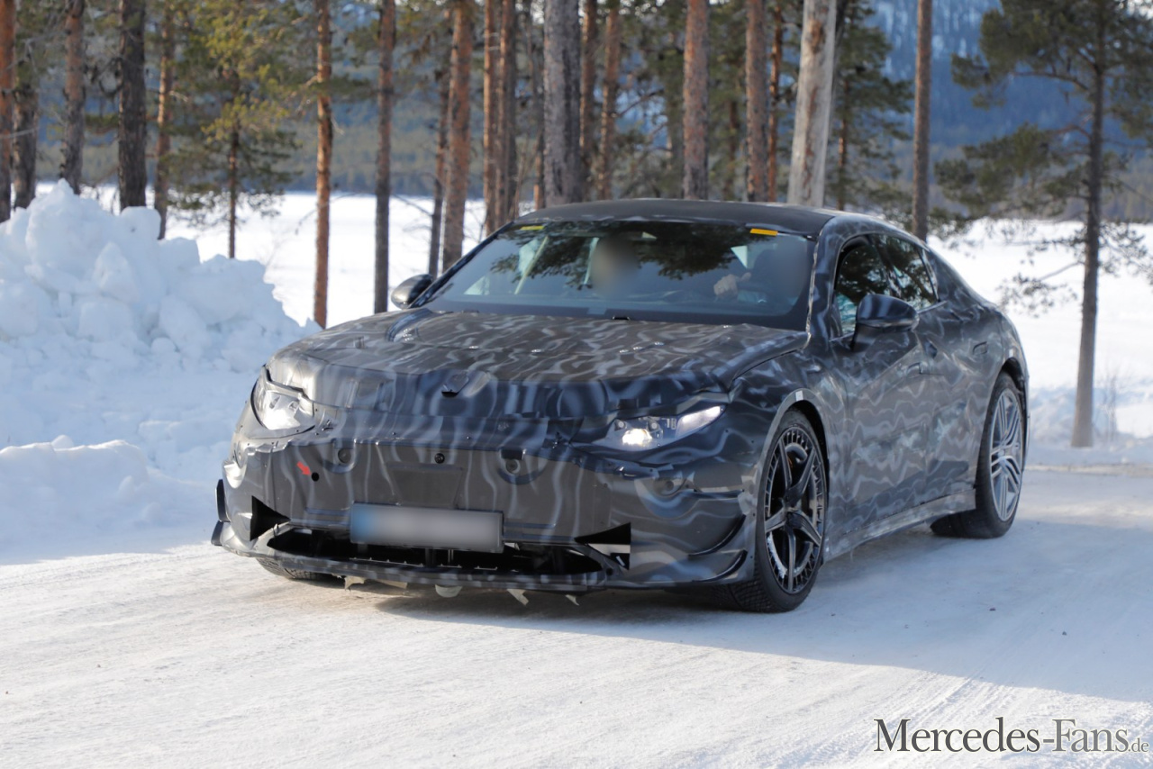 Mercedes-AMG GT EV Erlkönig in Nahaufnahme: Neue Bilder vom ...